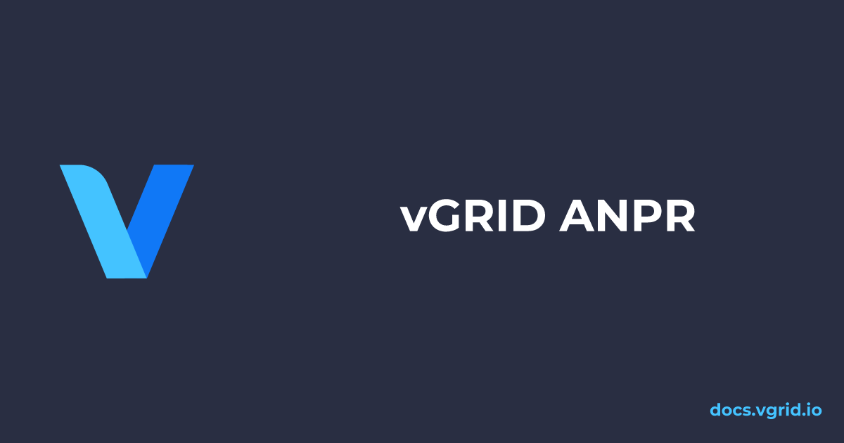 vGRID ANPR - vGRID Docs